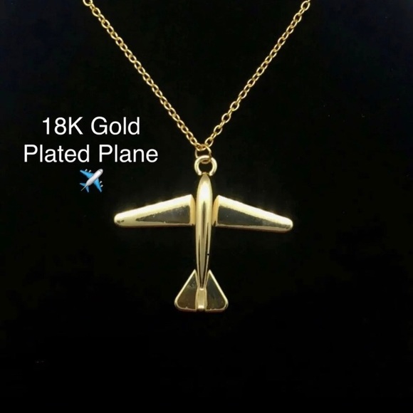 Jewelry | 18k Gold Plated Airplane Chain | Poshmark